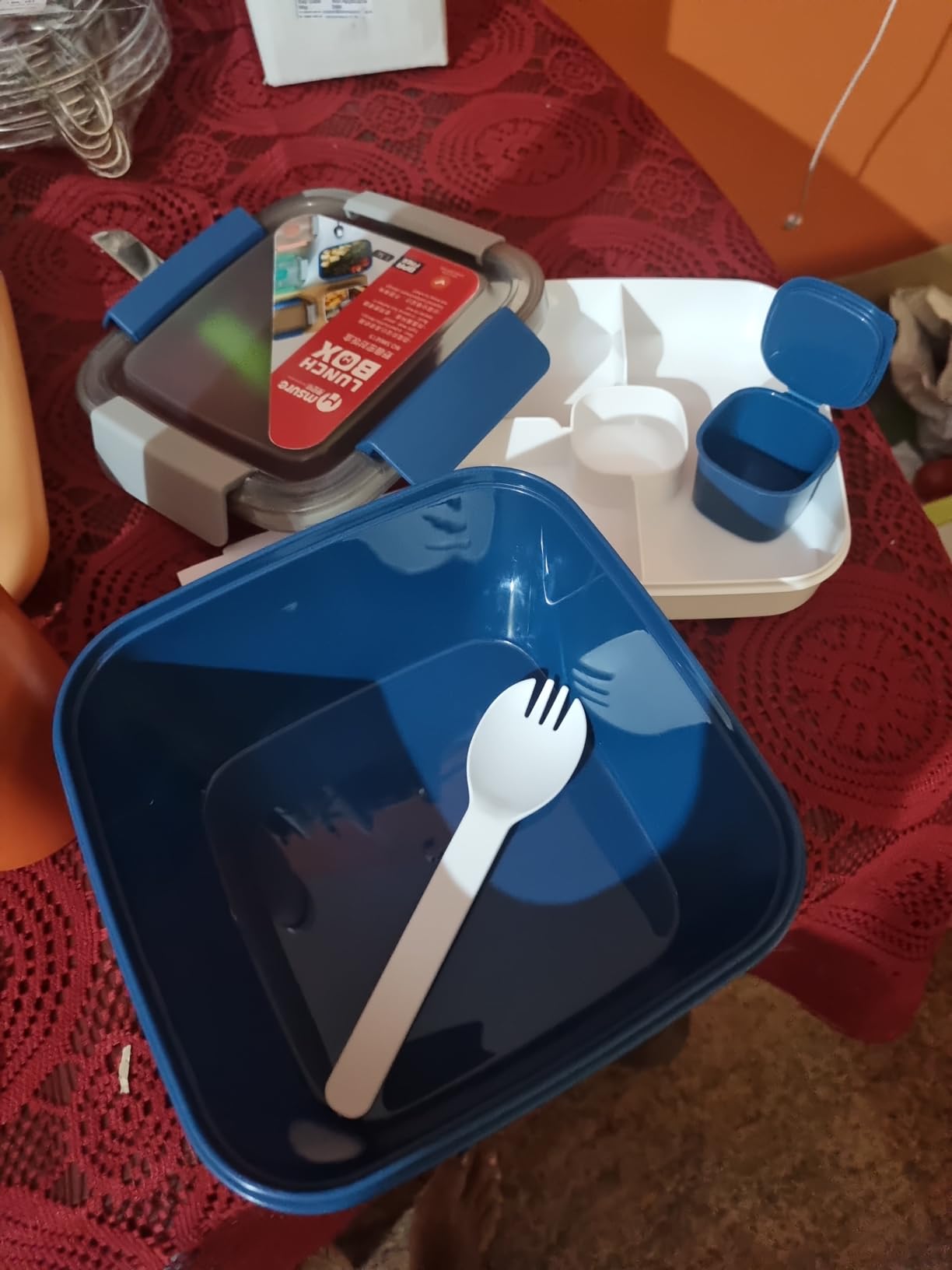 Buy Rylan Lunch Box for Kids Salad Lunch Container to Go, 1500ML Salad ...