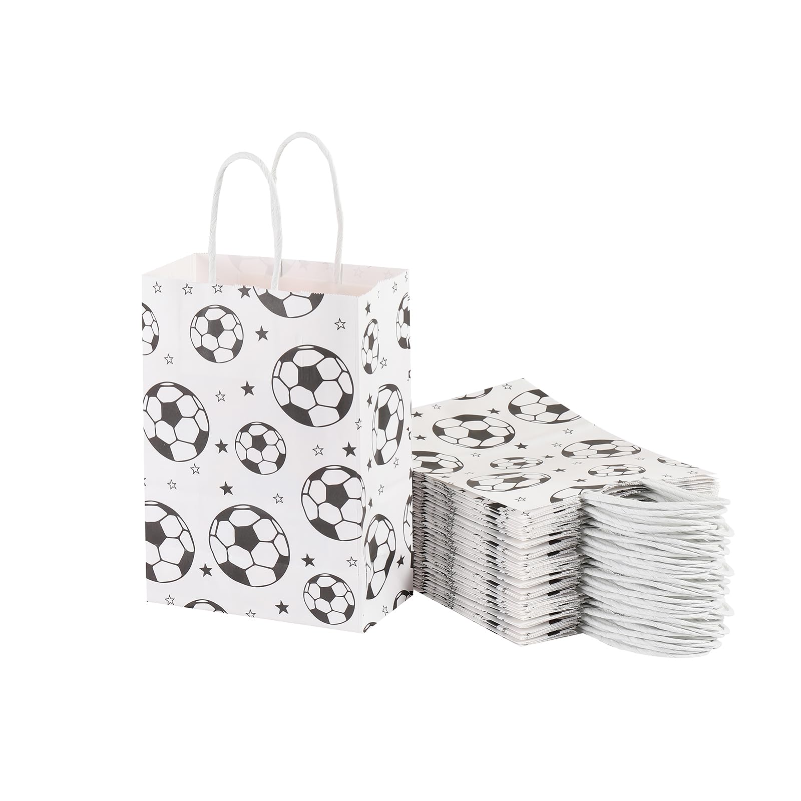 Amazon.com: piqiya 24Pcs Soccer Party Favors Paper Bags,Soccer Goodie ...