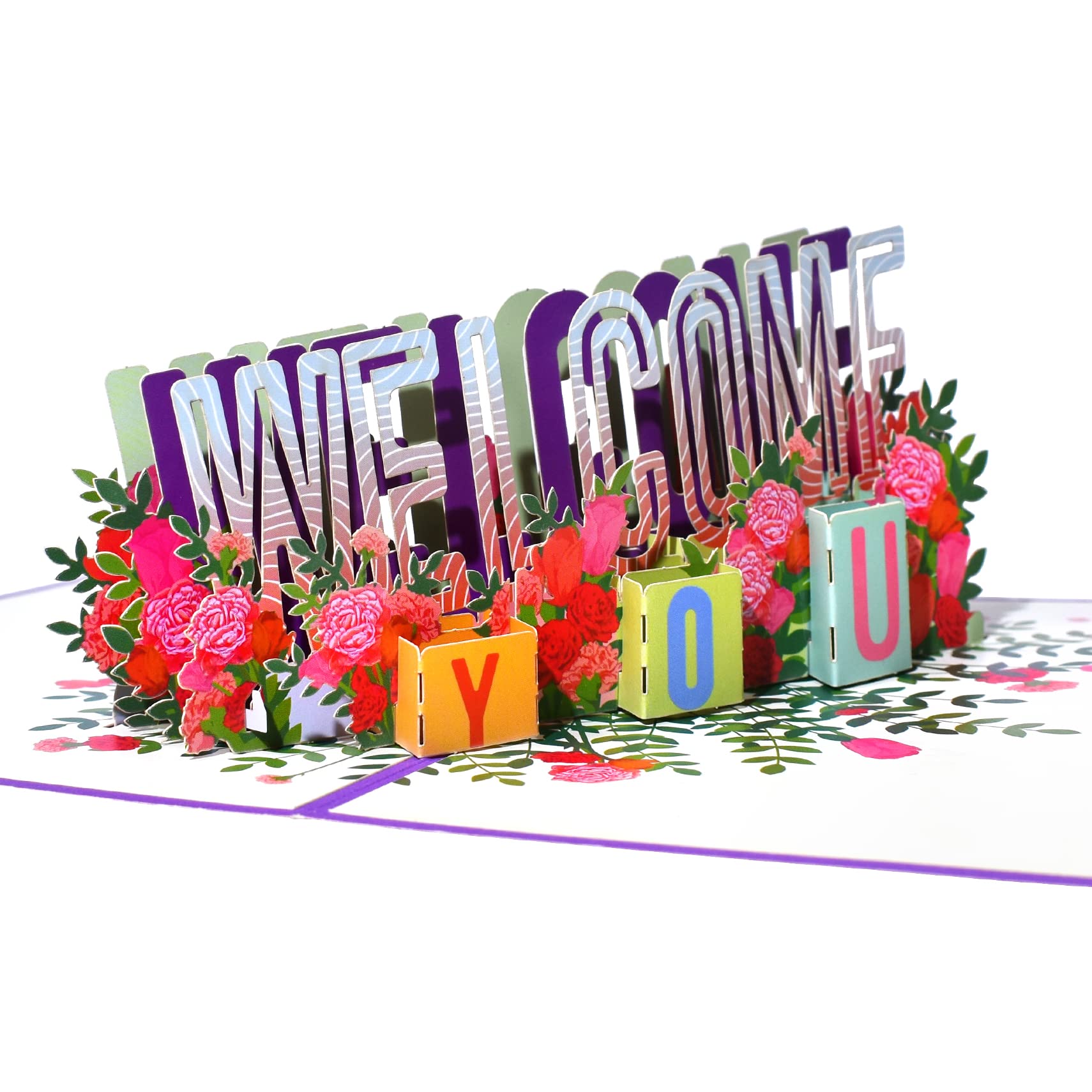 Amazon.com : GREETING ART Welcome You Popup Card, Business Welcome Card ...