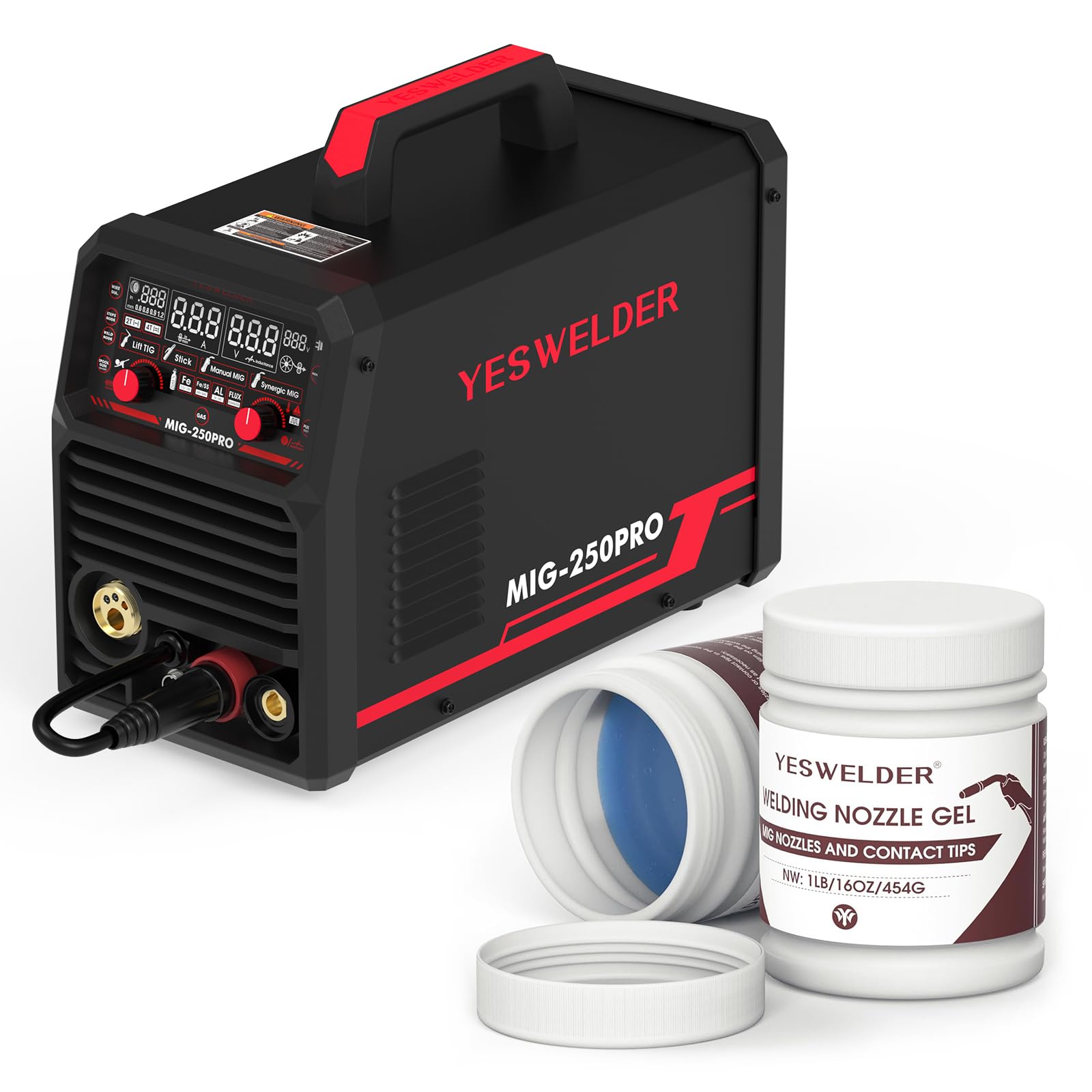YESWELDER MIG-250 PRO MIG Welder, 250Amp 220V MIG/Pulsed MIG/Flux Core ...
