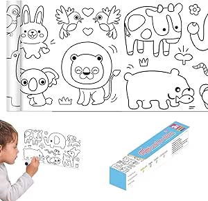 1PCS Children's Drawing Roll Animal Paper Roll for Kids for Stimulating ...