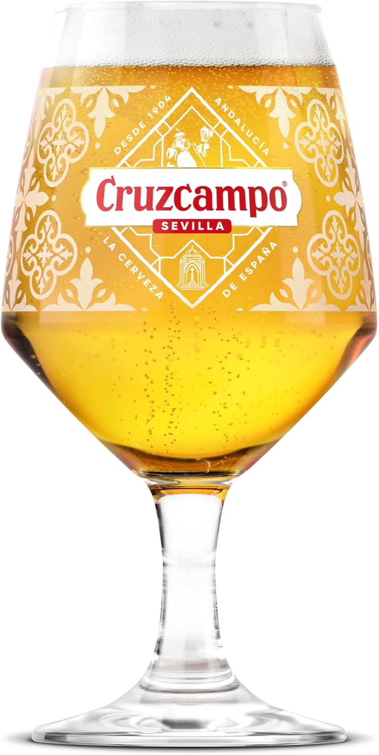 Roxley Cruzcampo Pint Glasses X1 Original Beer Lager Pint Glass Glasses ...