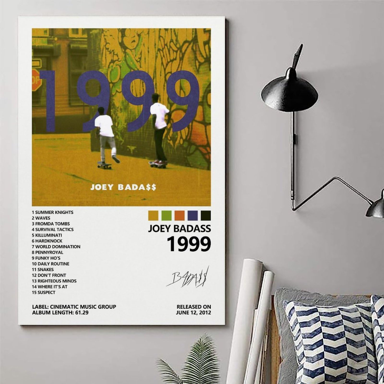 Joey Bada$$ 1999 Album Cover 1999 Joey Badass Album Poster 20x30"