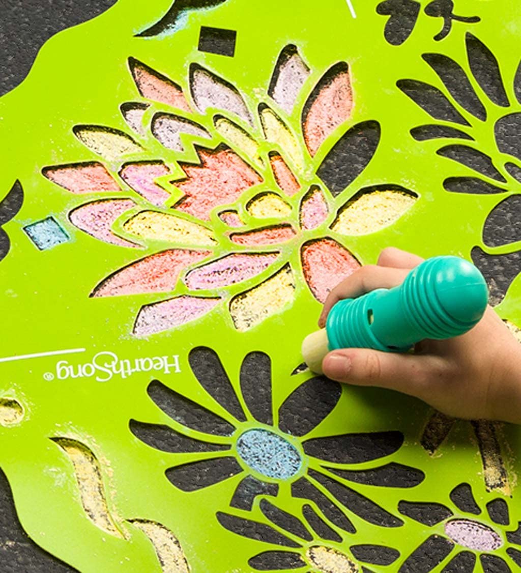 Snapklik.com : ChalkScapes Mandala Sidewalk Chalk Stencil Set