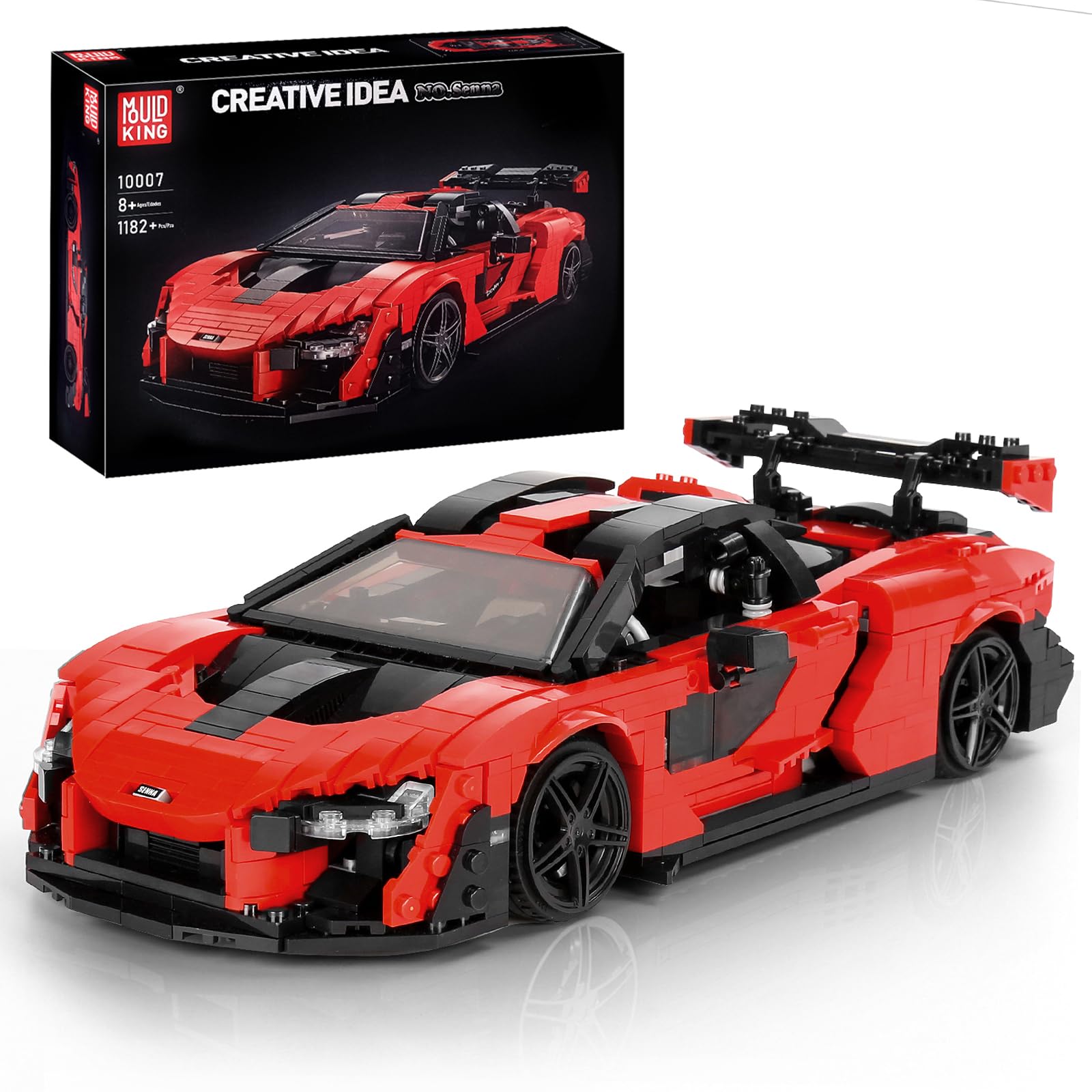Amazon.com: Mould King 10007 Super Car MOC Building Blocks Kit, 1:12 ...