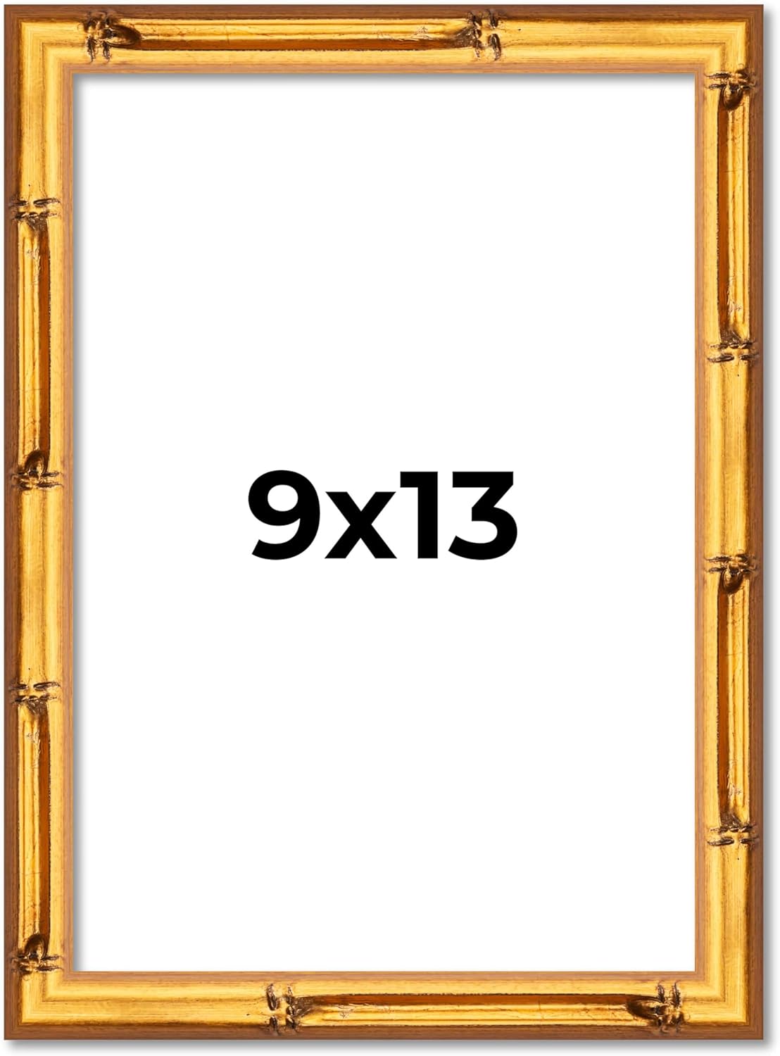 Amazon.com - Poster Palooza 9x13 Gold Bamboo Picture Frame with UV ...