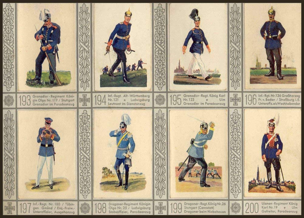 Buy Vintage German 19th Century Propaganda 'Uniforms of The Old German ...
