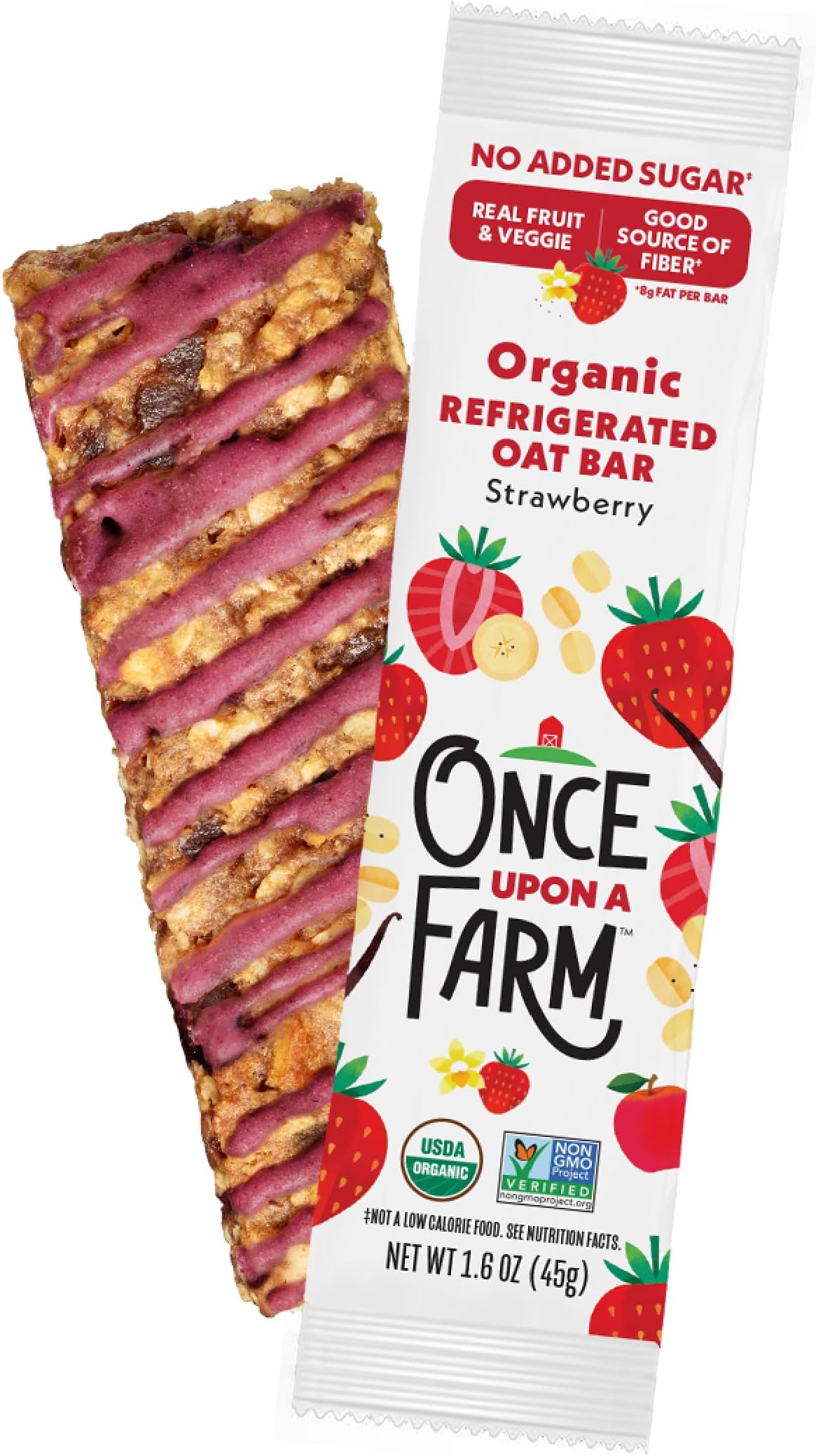 Amazon.com: Once Upon a Farm Organic Strawberry Refrigerated Oat Kids ...