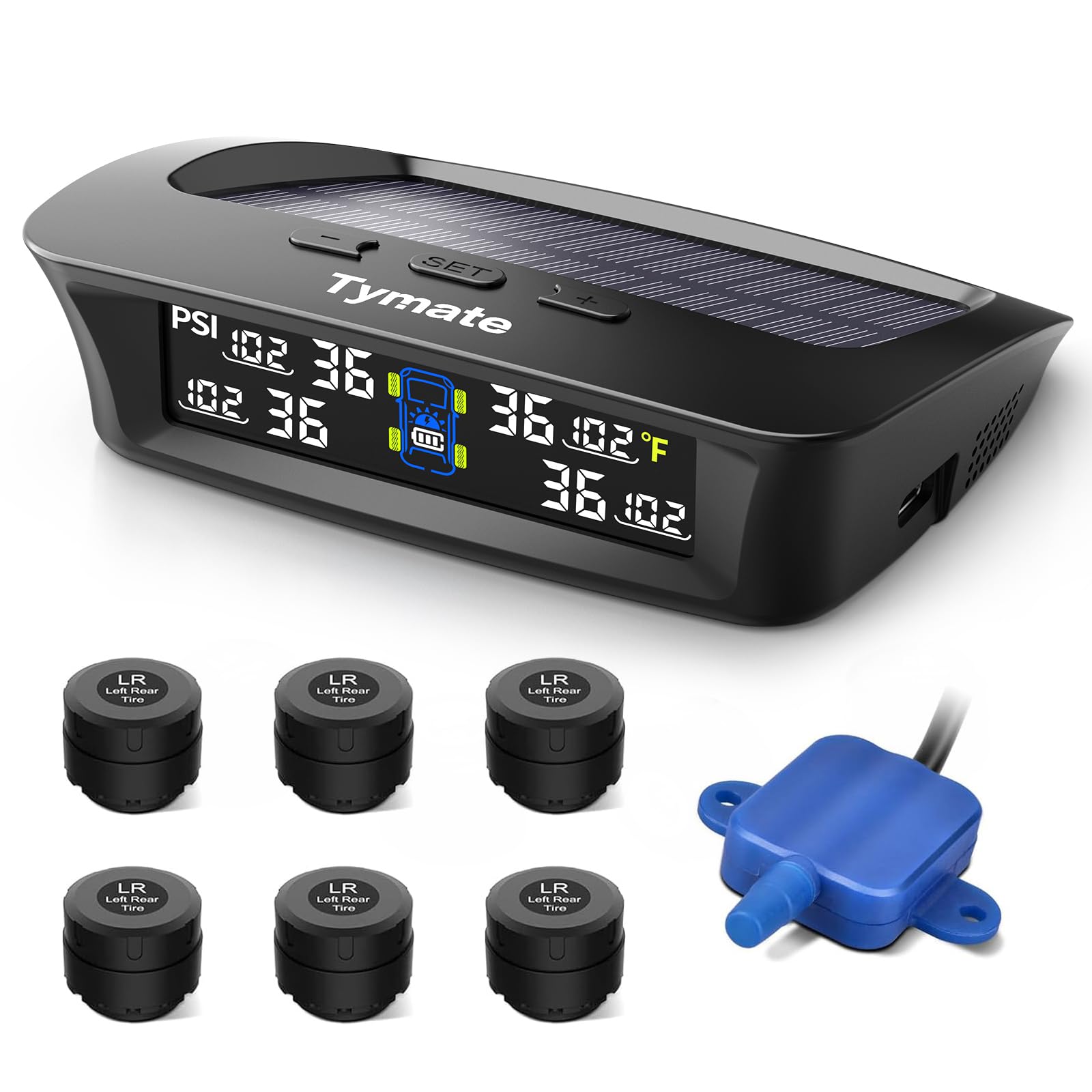 Amazon.com: Tymate RV Tire Pressure Monitoring System, Solar Charge ...