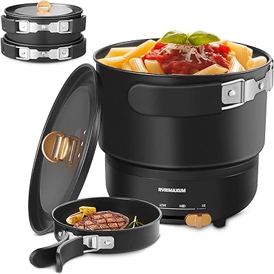 Amazon.com: Topwit Electric Hot Pot, Mini Ramen Cooker, 1.6L Noodles ...