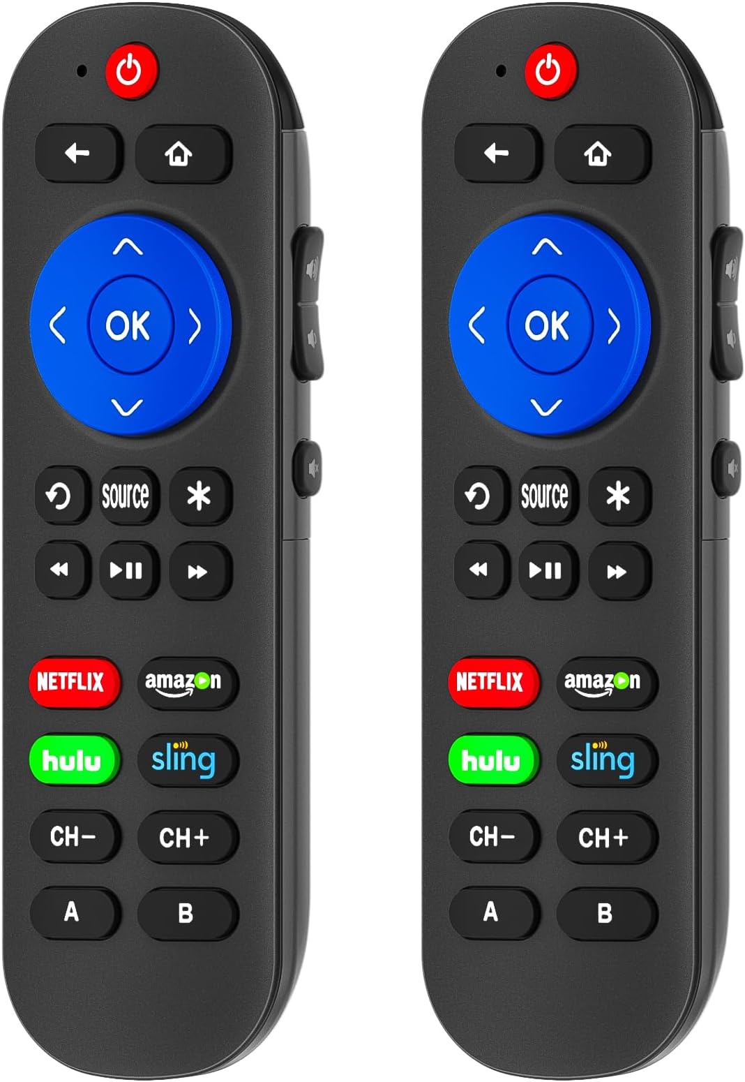 Amazon.com: Roku Voice Remote Pro (2nd Ed.) | Rechargeable TV Remote ...