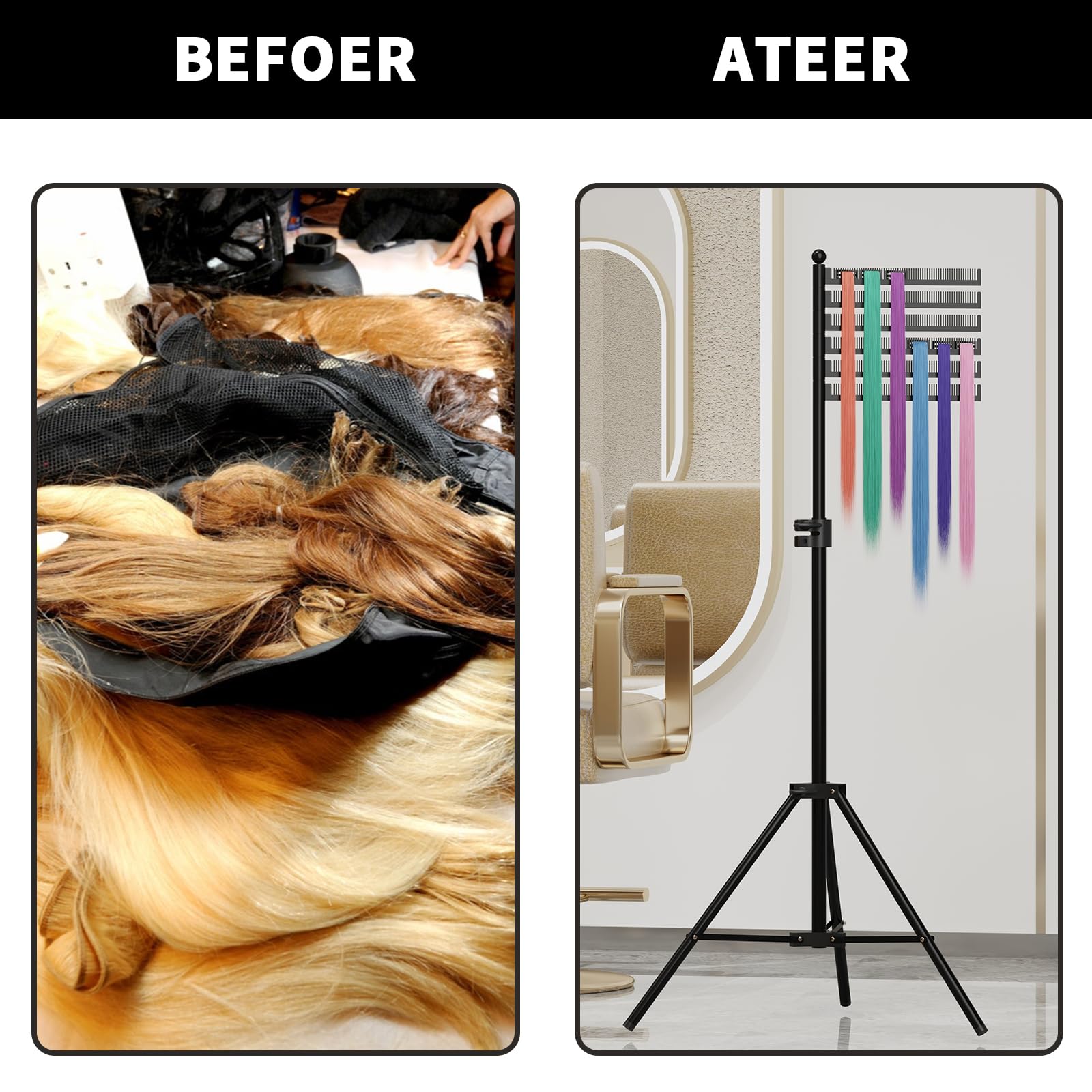 Snapklik.com : Ikare Hair Extension Holder Tripod - Height Adjustable ...