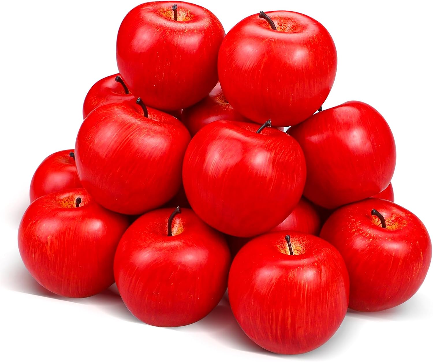 Amazon.com: Lorigun 20 Pcs Fake Apples, Artificial Fruits Faux Red ...