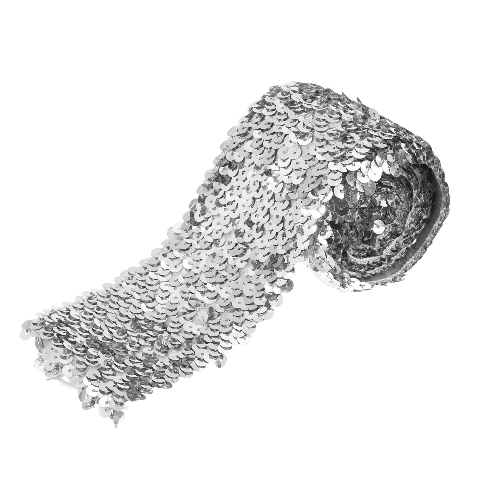 Amazon.com: MECCANIXITY 2.2 Yards 3 Inch Elastic Sequins Trim 5 Row ...