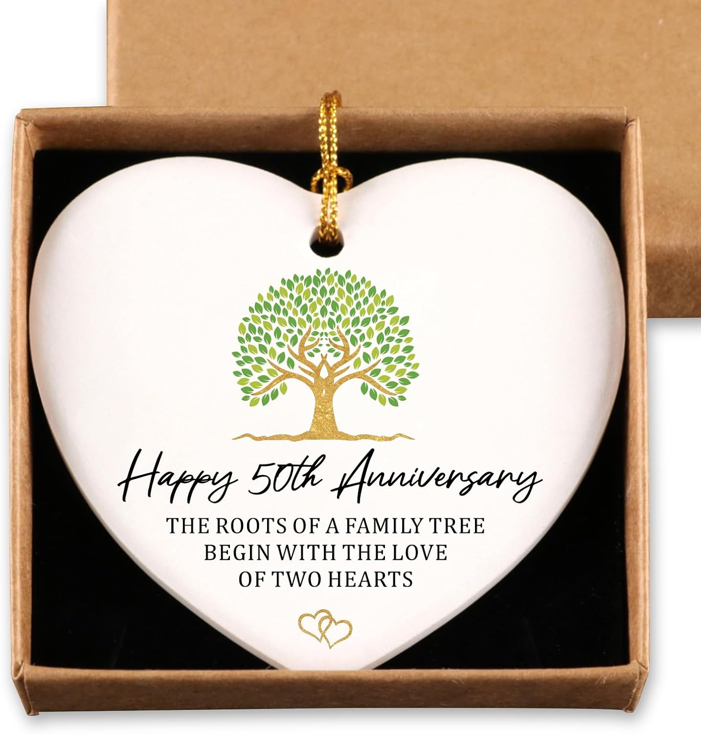 Amazon.com: 50th Anniversary Marriage Gifts for Couple Ornament ...