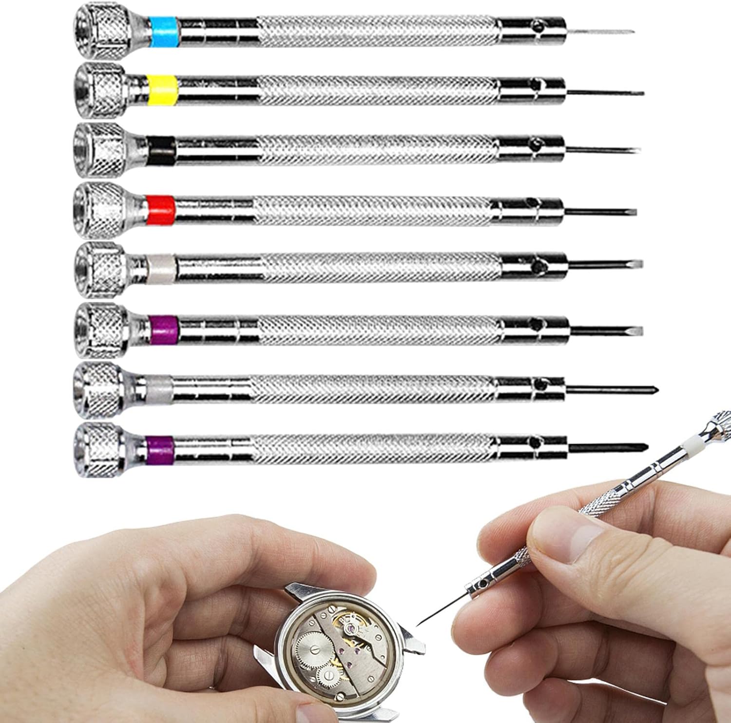 Precision Screwdriver Set Watchmakers Screwdrivers for Watch Eyeglasses ...