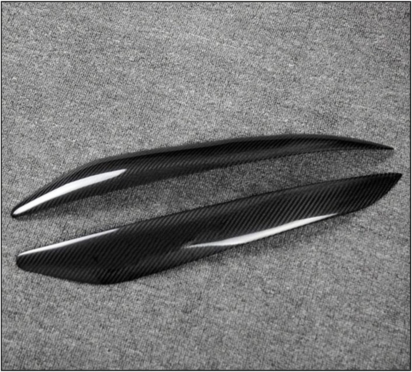 Amazon.co.jp: Car Headlamp Eyebrow Trim Headlight Eyebrow Carbon Fiber ...