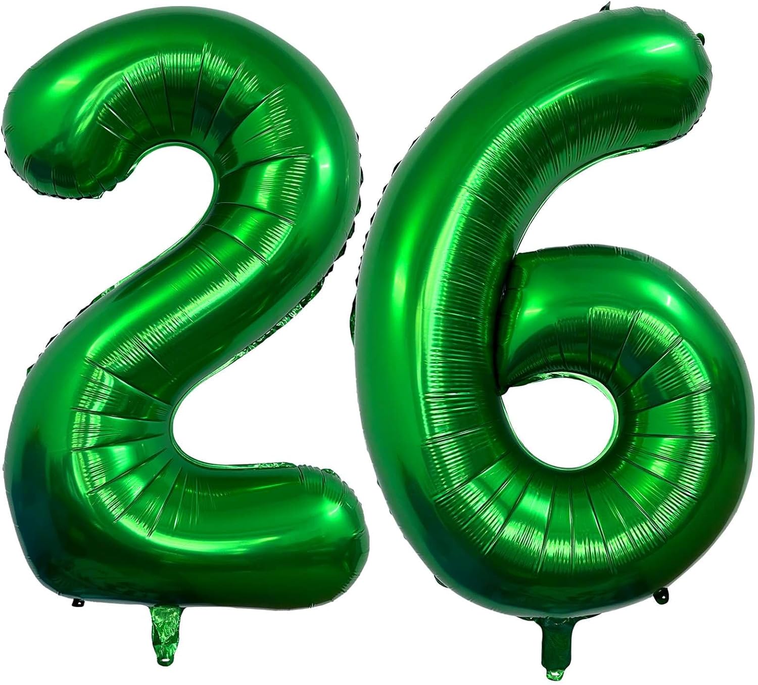 Amazon.com: Dark Green 26 Number Balloons, 40 Inch Giant Number 26 ...
