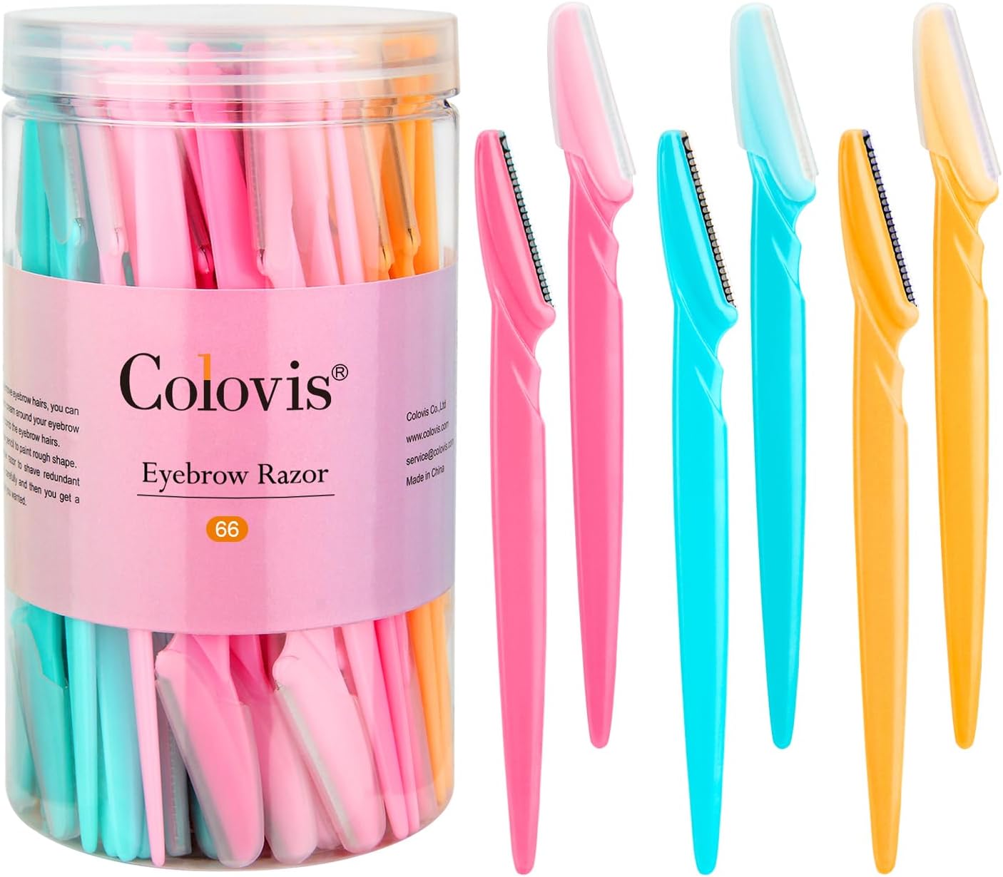 Amazon.com: 66 Eyebrow Razor and Face Razor for Women and Men, Eyebrow ...