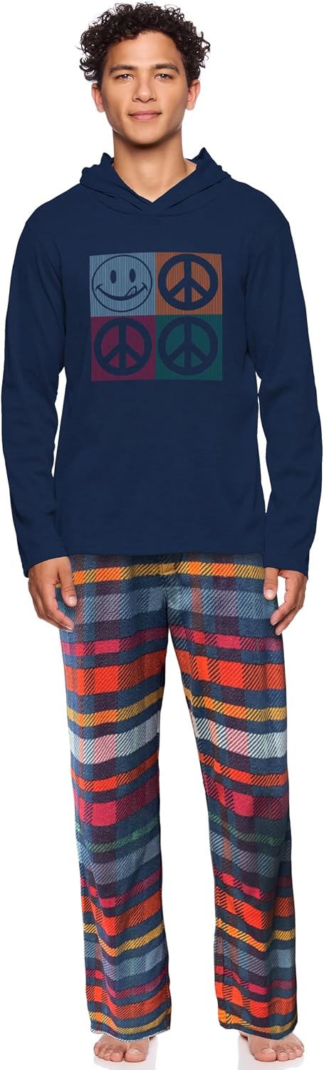 Joe Boxer Men's Pajamas 3-Piece Set - Mens Pajama Set with Thermal ...