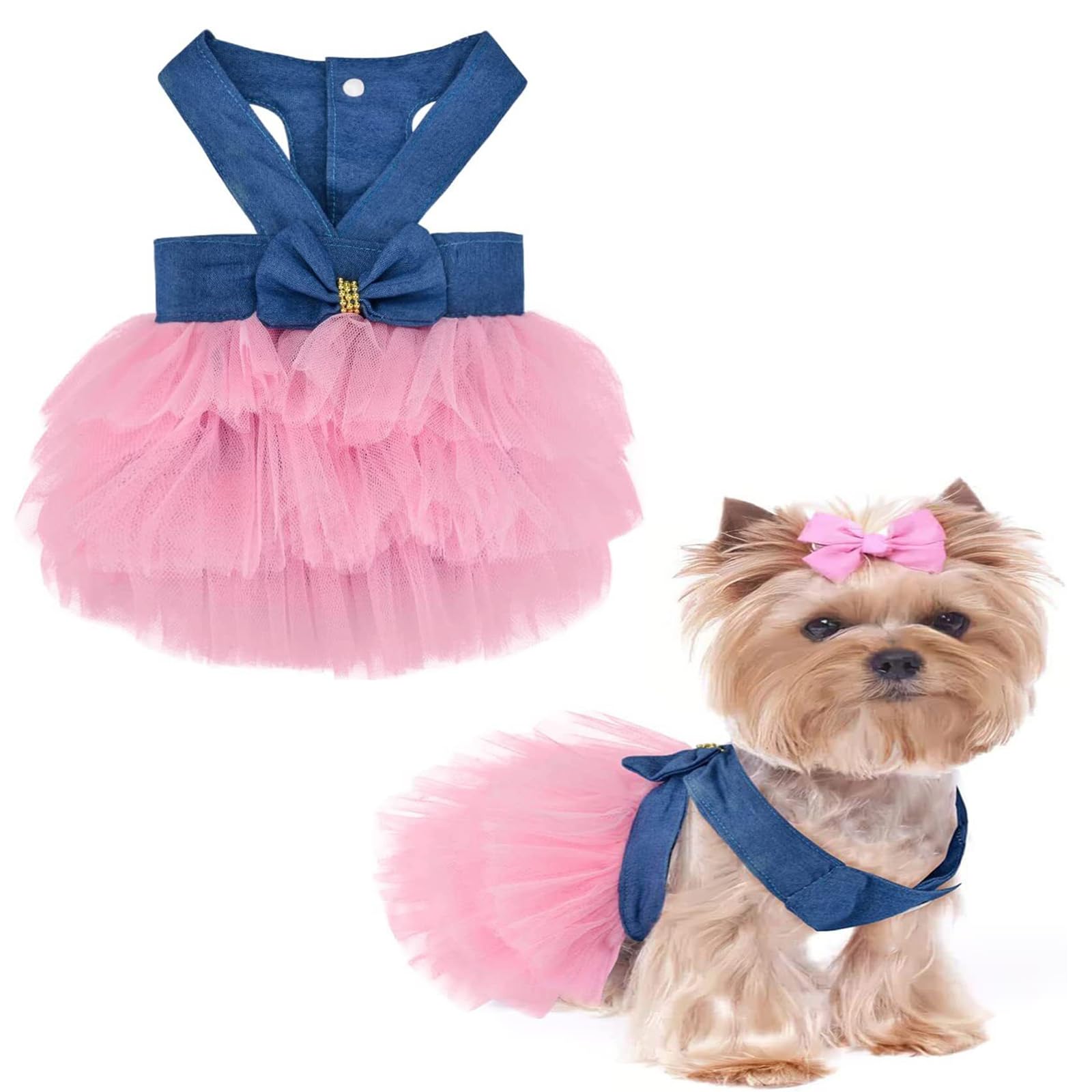 NADINE456 Vestidos de Perros, Vestido de Perro Chihuahua, Vestidos de ...