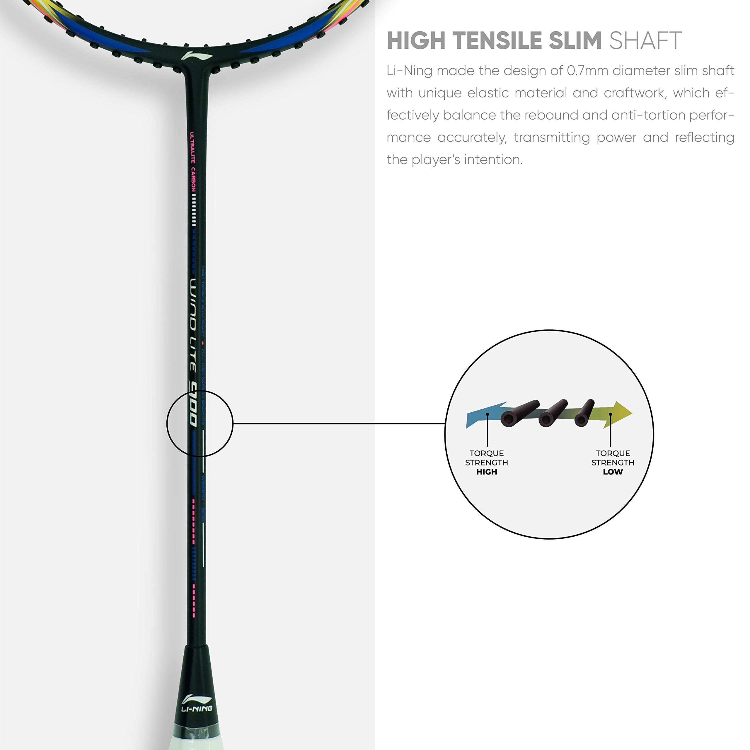 Snapklik.com : Li-Ning Wind Lite 900 Carbon Fibre Unstrung Badminton Racket