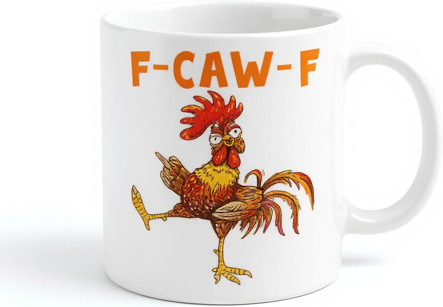 Amazon.com | Pure Compression F Caw F Chicken Coffee Mug - 11oz Funny ...