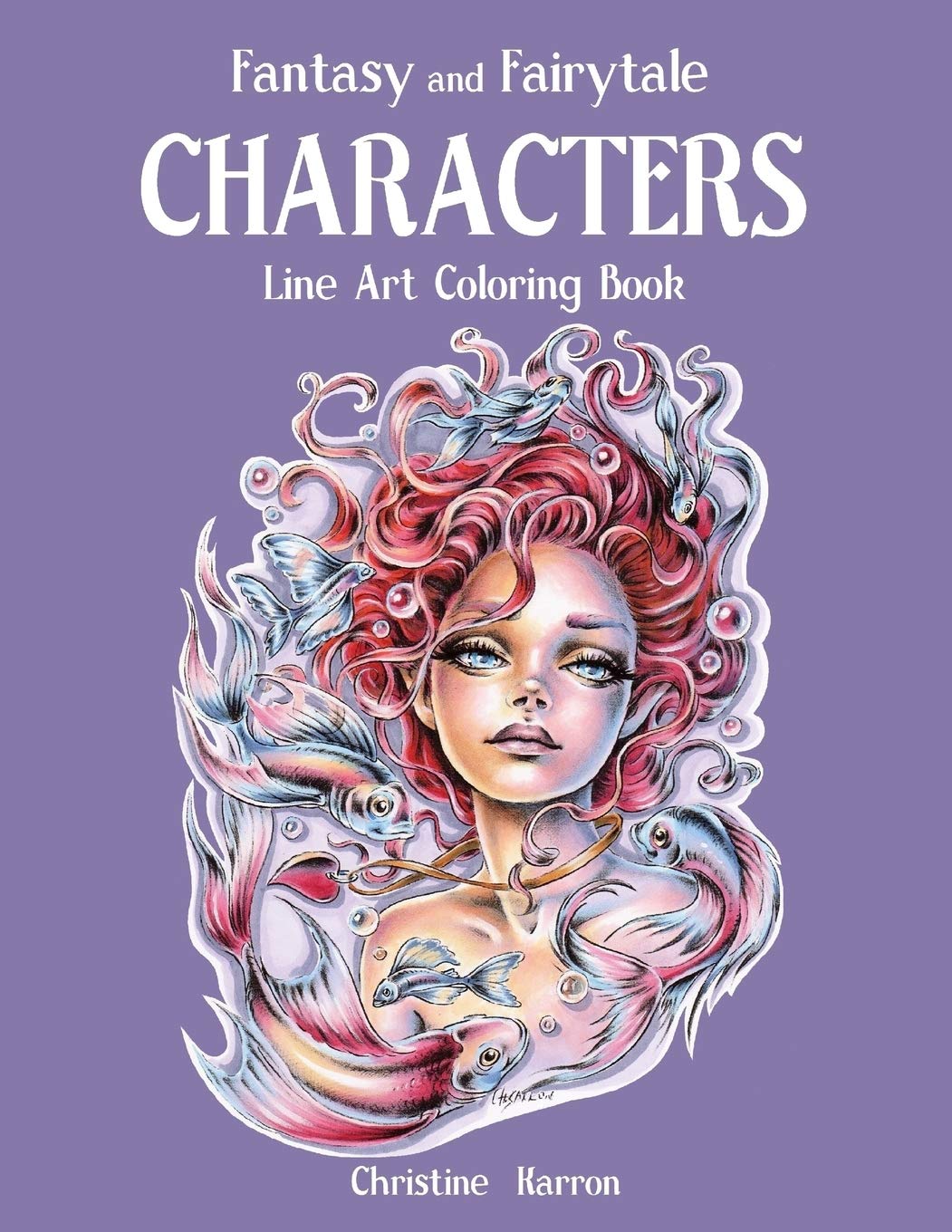 Amazon.com: Fantasy and Fairytale CHARACTERS Line Art Coloring Book ...