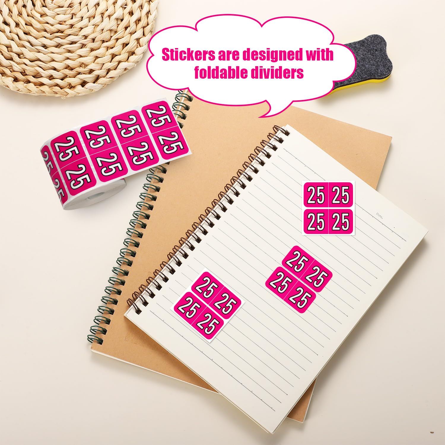 Sticker Labels 1000pcs/ 2 Rolls 2026 Year Labels, 1.5x0.75 Inch File ...