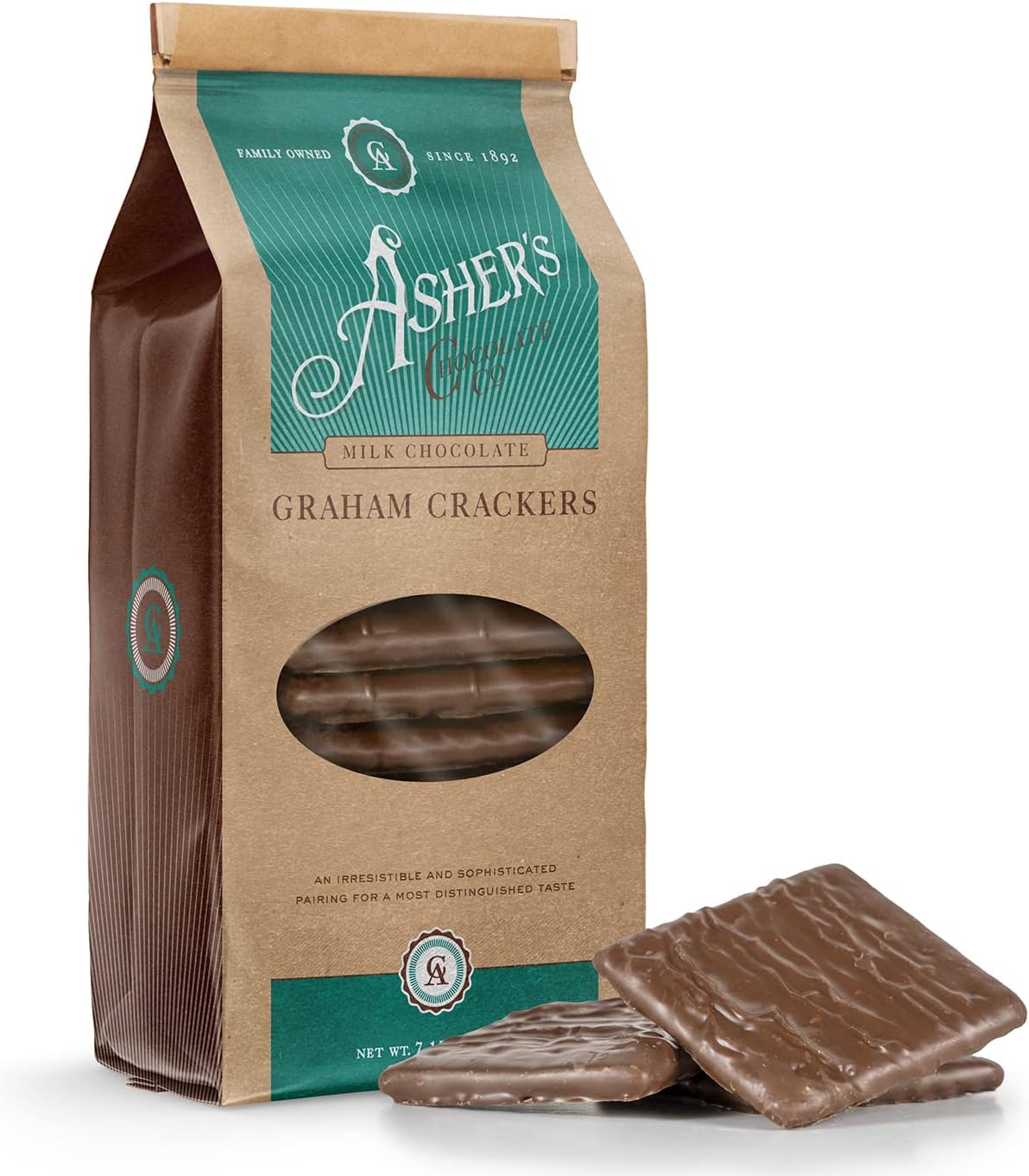Amazon.com: Asher's Chocolates Company, Chocolate Covered Graham ...