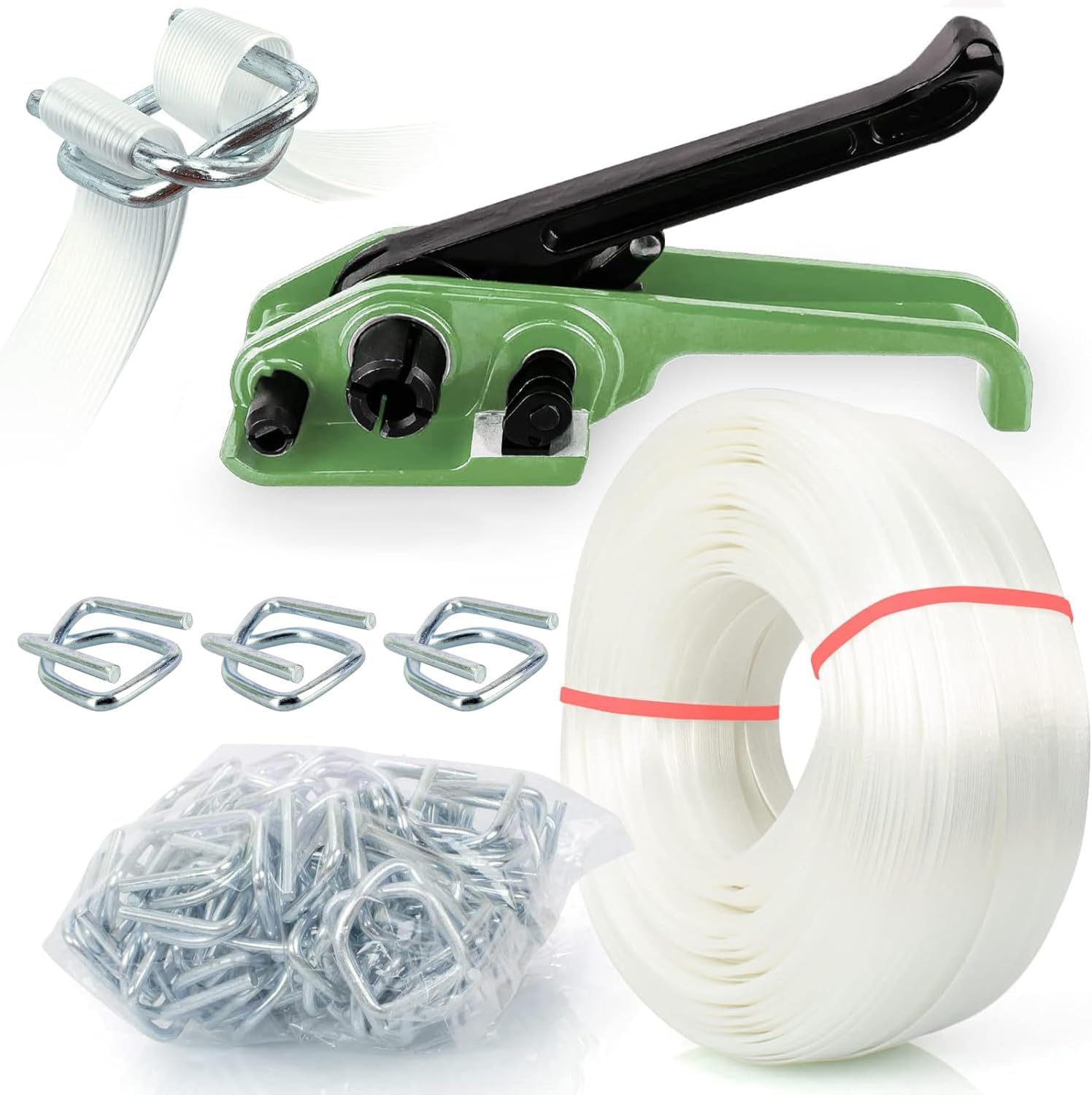 Woven Cord Strapping Kit, 2000 lbs Break Strength, Heavy Duty Strapping ...