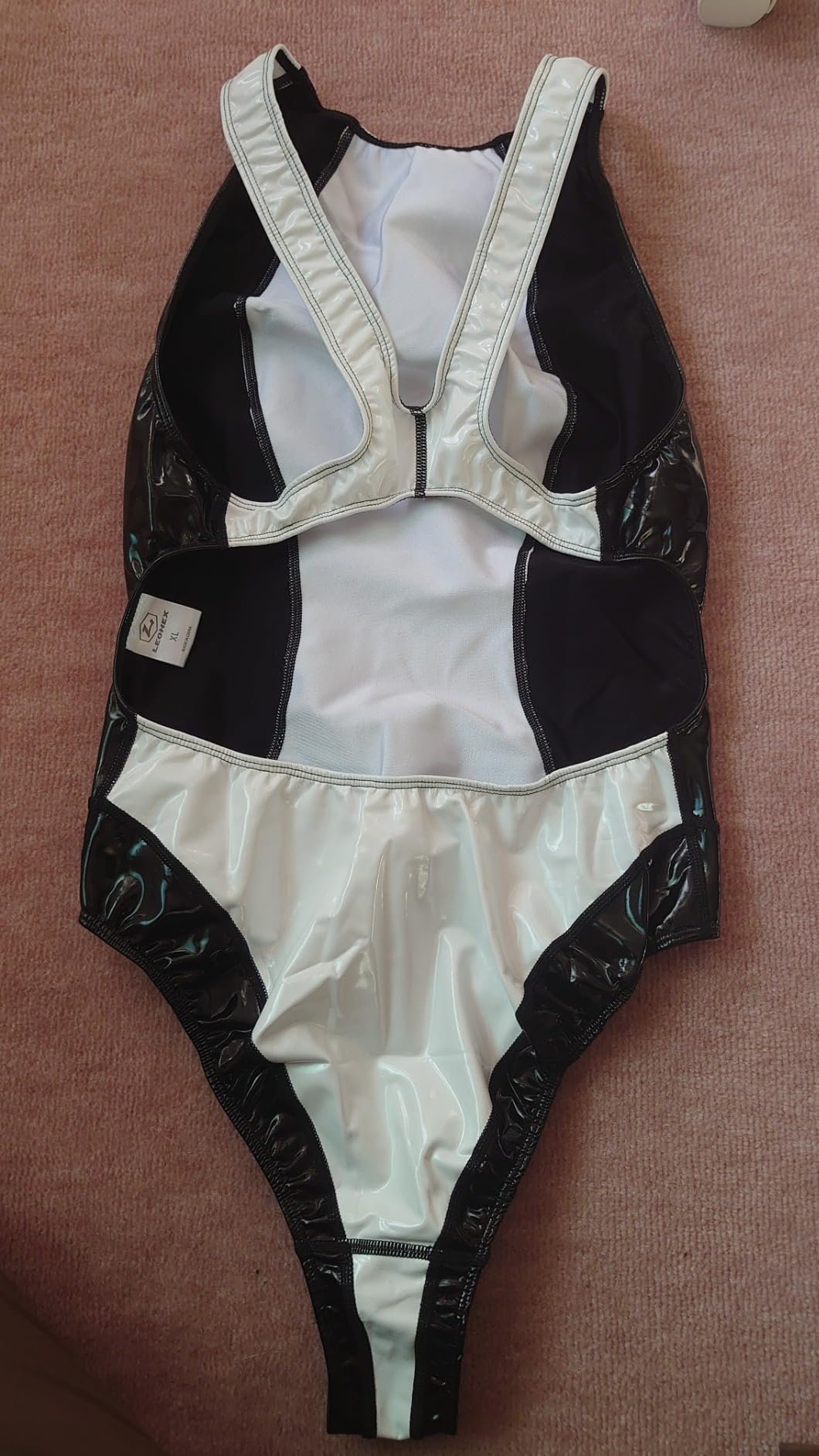 Amazon.co.jp: [LEOHEX] 光沢エナメルレオタードセクシーハイレグエロコスプレバイカラー 競泳水着 : ドラッグストア