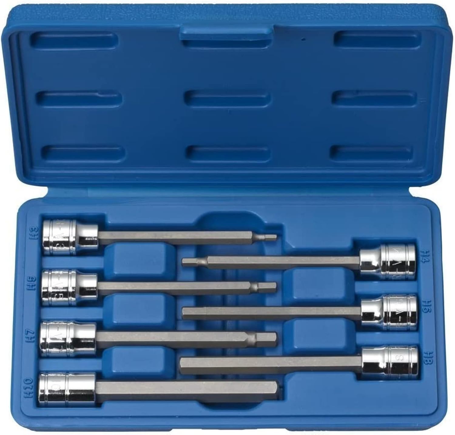 Neiko 10072A Allen Hex Bit Socket Set, Extra Long SAE, 3/8-Inch Drive ...