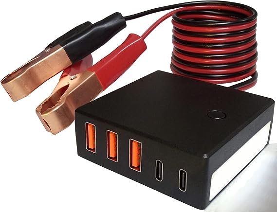 Amazon.com: 12V 24V to USB USB-C Buck Conversion Charger Multi Port Adapter Output DC 5V 12A 60W ...