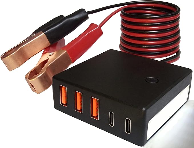 Amazon.com: 12V 24V to USB USB-C Buck Conversion Charger Multi Port ...