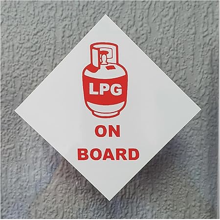 LPG Sticker - for caravans, Campers, motorhomes etc - self Adhesive ...