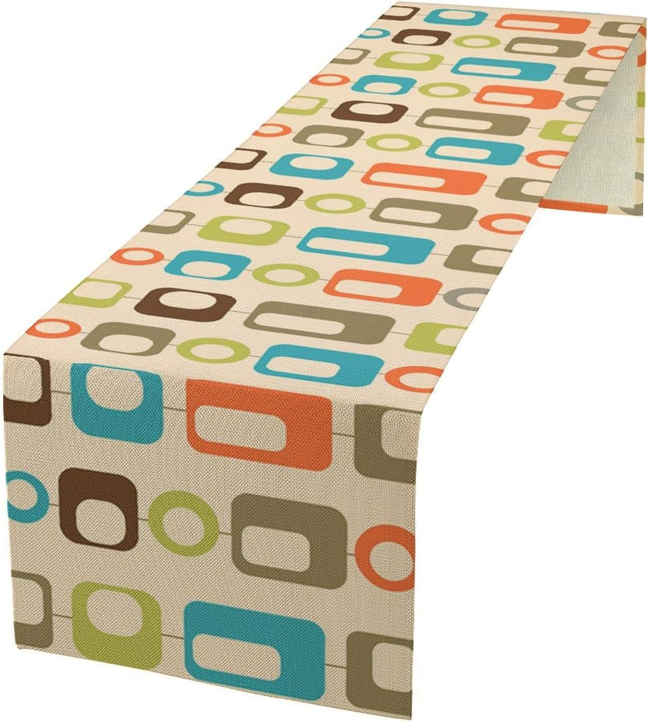 Amazon.com: Mid Century Modern Table Runner Retro Abstract Geometric ...