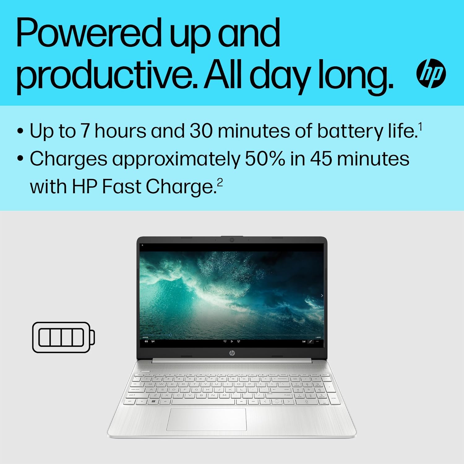 HP 15.6″ Laptop | Intel core i3-1215U Processor | 4 GB RAM | 128 GB SSD ...