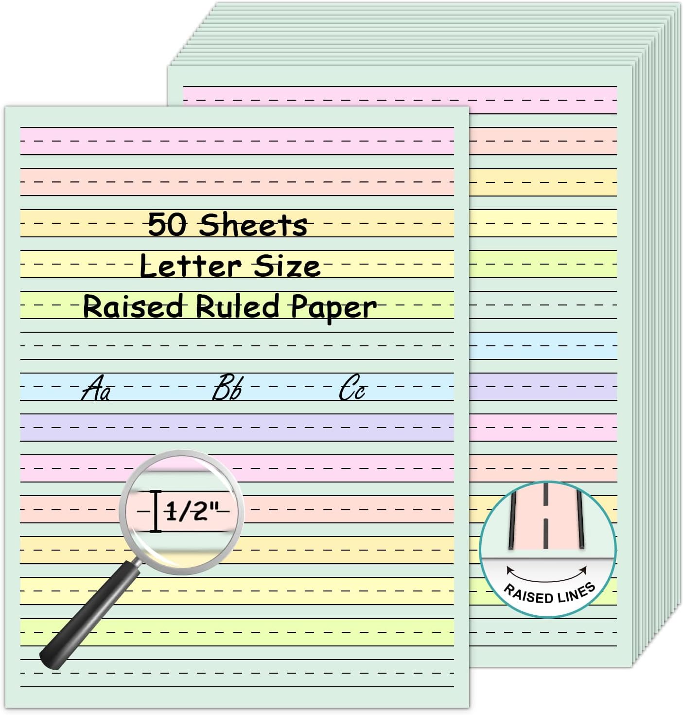 Amazon.com : Kindergarten Writing Paper with Lines Wide Ruled Primary ...