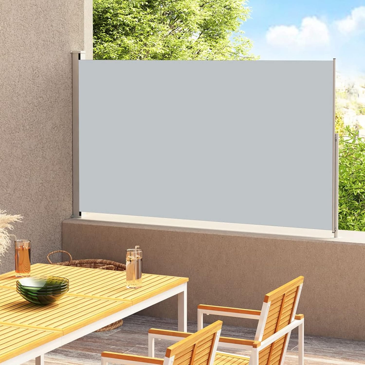 Amazon.com: Keketa Patio Retractable Side Awning Sun Shade Shelter ...
