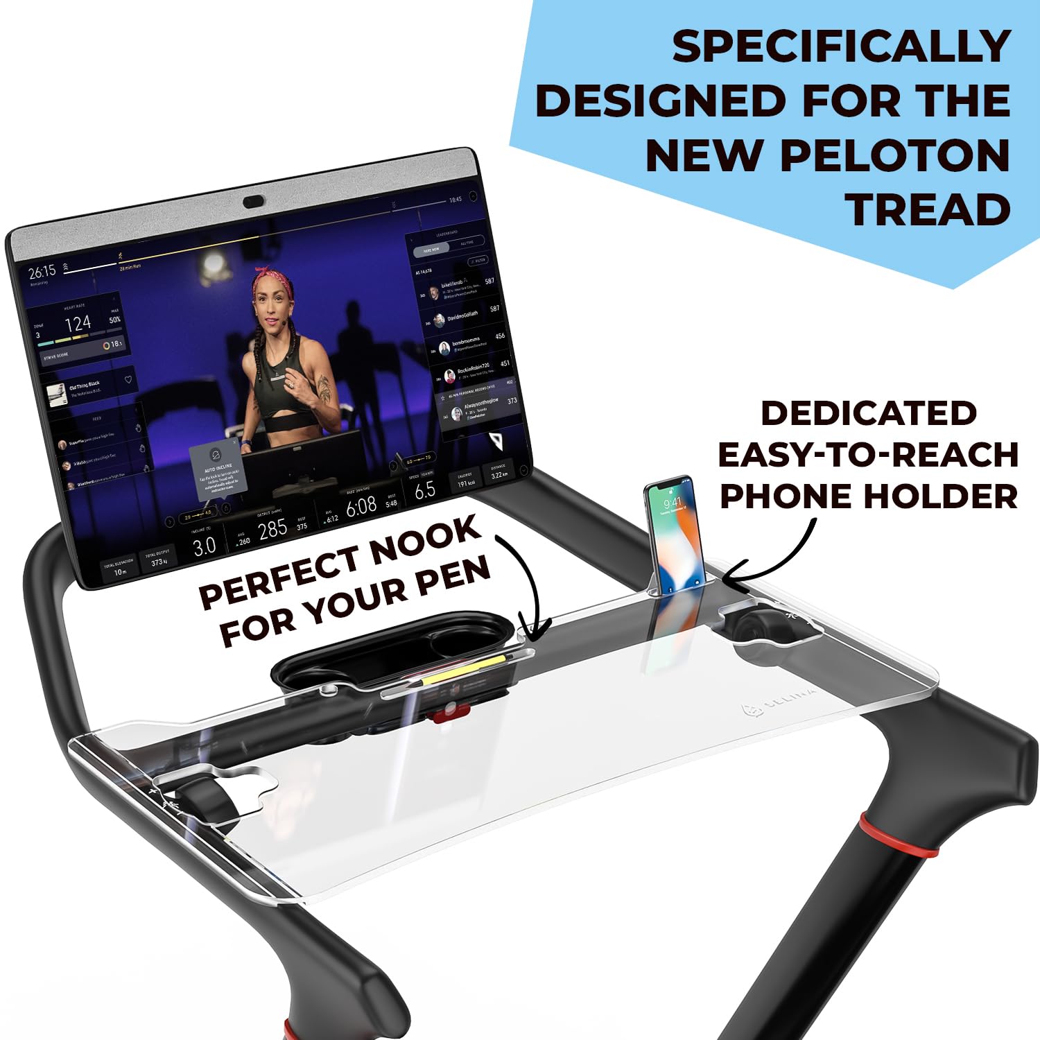 SELINA Tread Laptop Tray Compatible with the New Peloton Tread - Desk ...