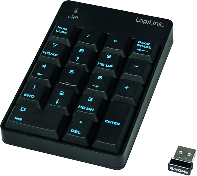 Logilink ID0120 Wireless Numeric Keypad with 18 Keys : Amazon.co.uk ...