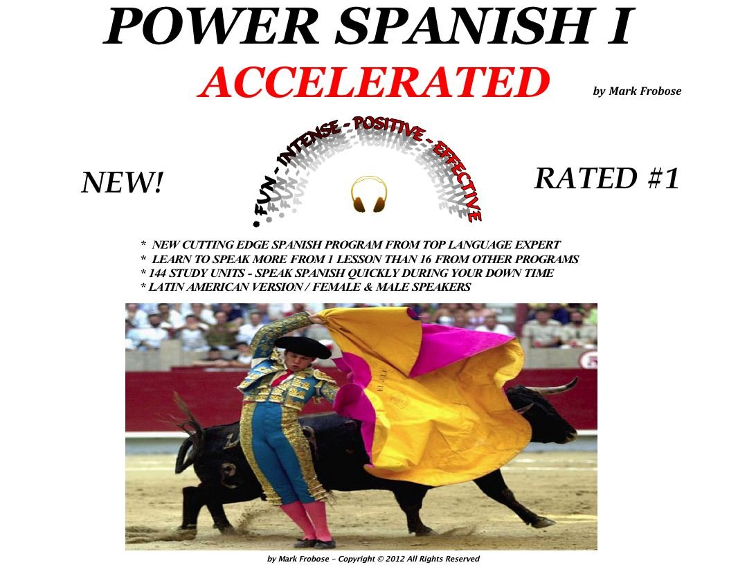 Power Spanish I Accelerated - Complete Tapescript On Audible/8 One Hour ...