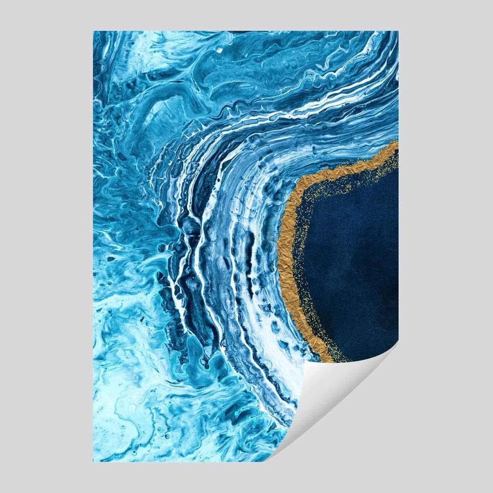 Artze Wall Art Abstract Fluid Art Prints 3-Piece Set, 50 cm Width x 70 ...