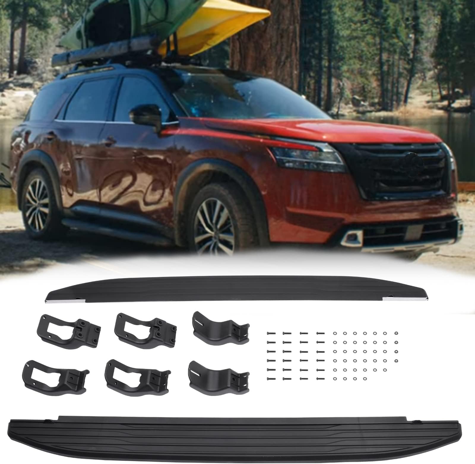 Amazon.com: HD Ridez Running Board 6" Black Compatible with Nissan ...