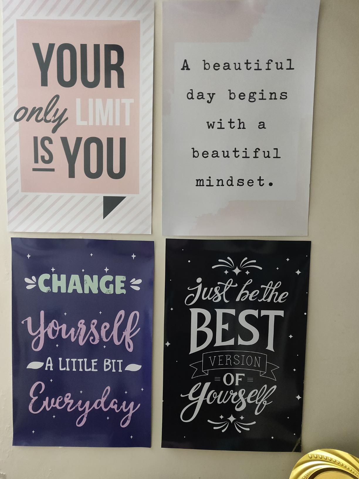 iberry's Motivational Quote Poster for Office and Student Room Walls ...