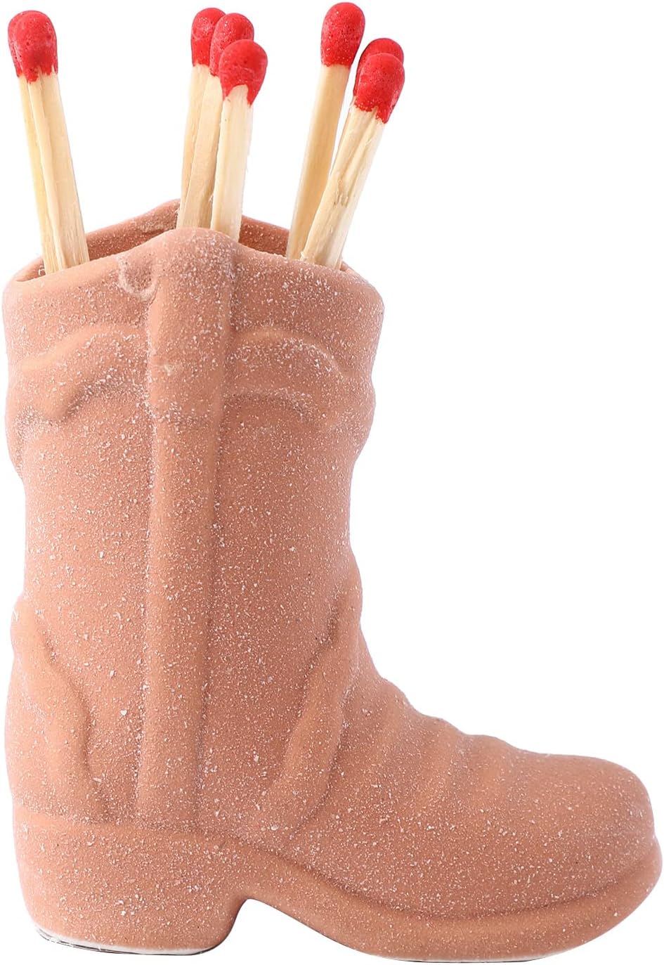 Amazon.com: Cowboy Boot Match Holder with Striker Decorative Ceramic ...