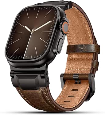 Dado Leather Band Compatible with Apple Watch Ultra 3/2/1, Series 11/10 ...