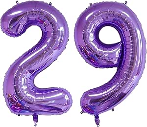 Amazon.com: YFHVJTKO 40 Inch Number 29 Foil Balloons 29 Celebration ...