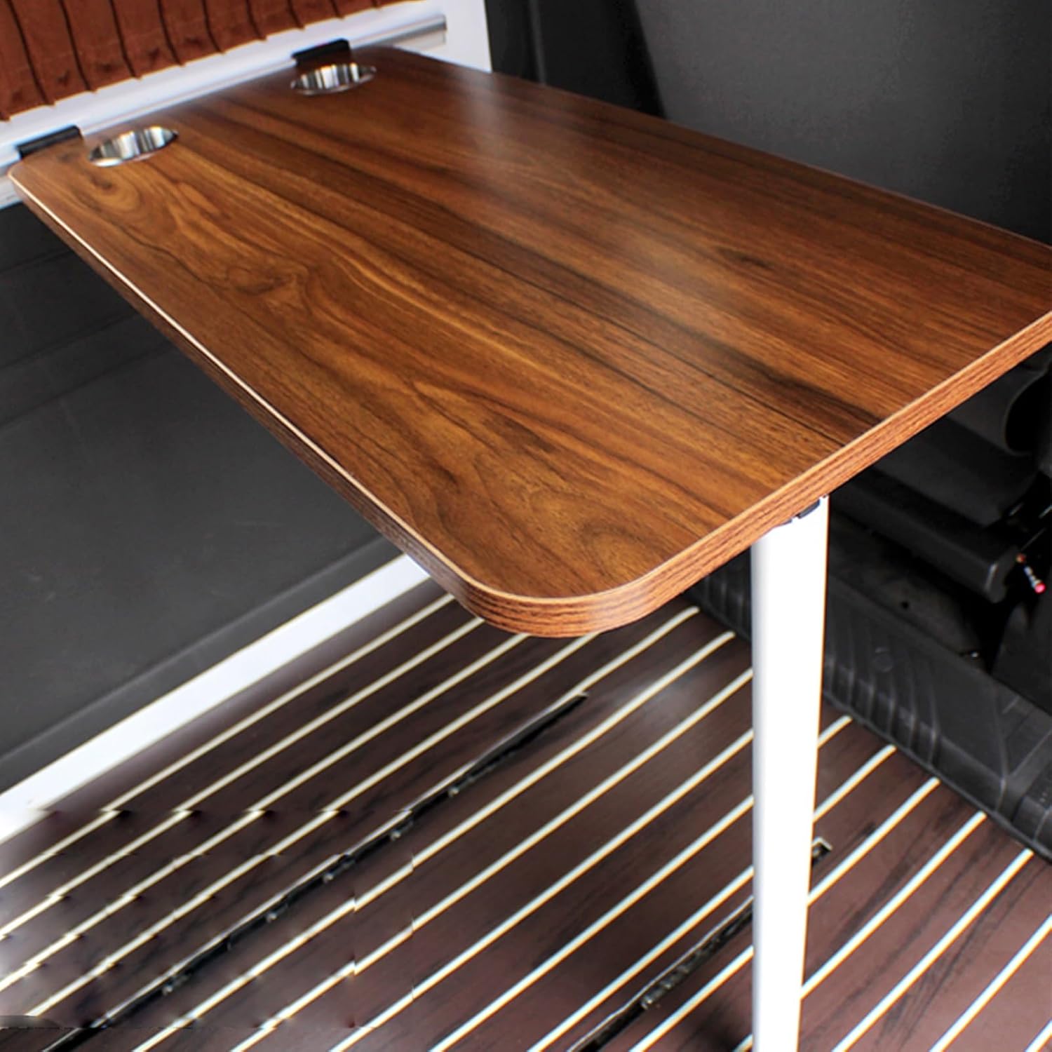 Amazon.com: TRUNXUCL Foldable RV Table with Two Cup Slots, Wall Mount ...